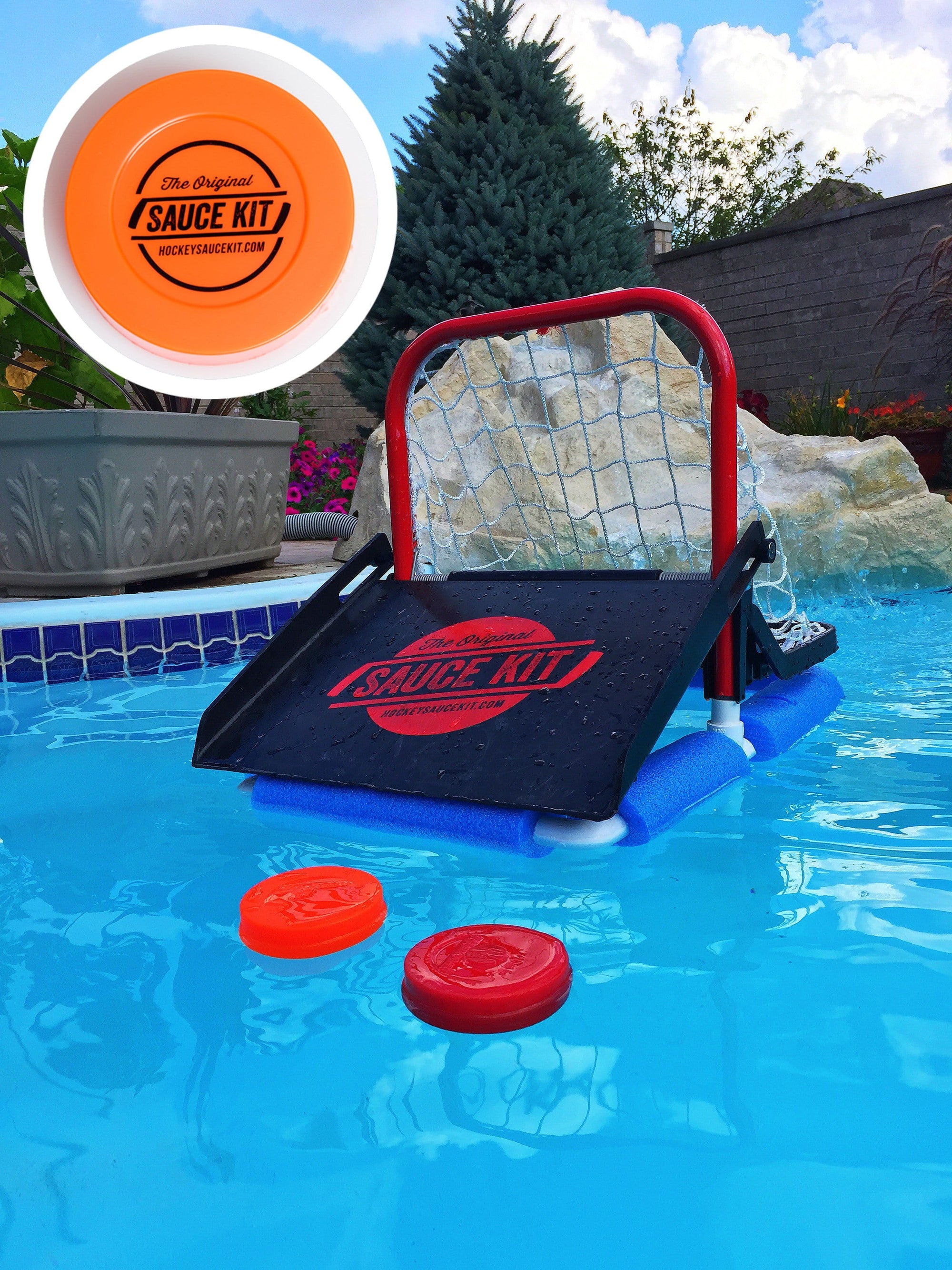 Original Hockey Water Attachment Kit (Attachment + 8 Floating Pucks ...